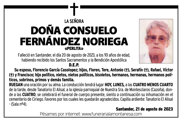 Doña Consuelo Fernández Noriega